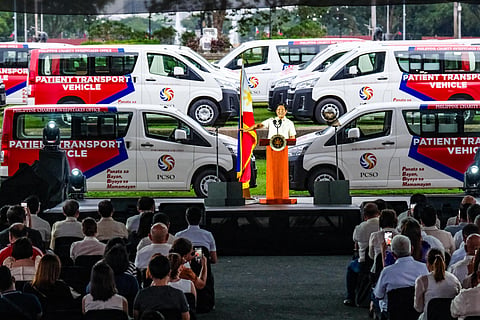 Marcos champions PCSO’s charity work, turnovers 90 ambulance units