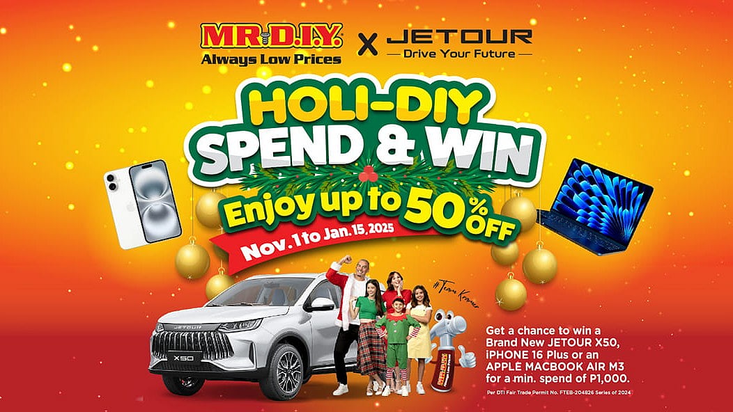 MR.DIY and Jetour team up for the Holi-DIY Spend & Win Promo