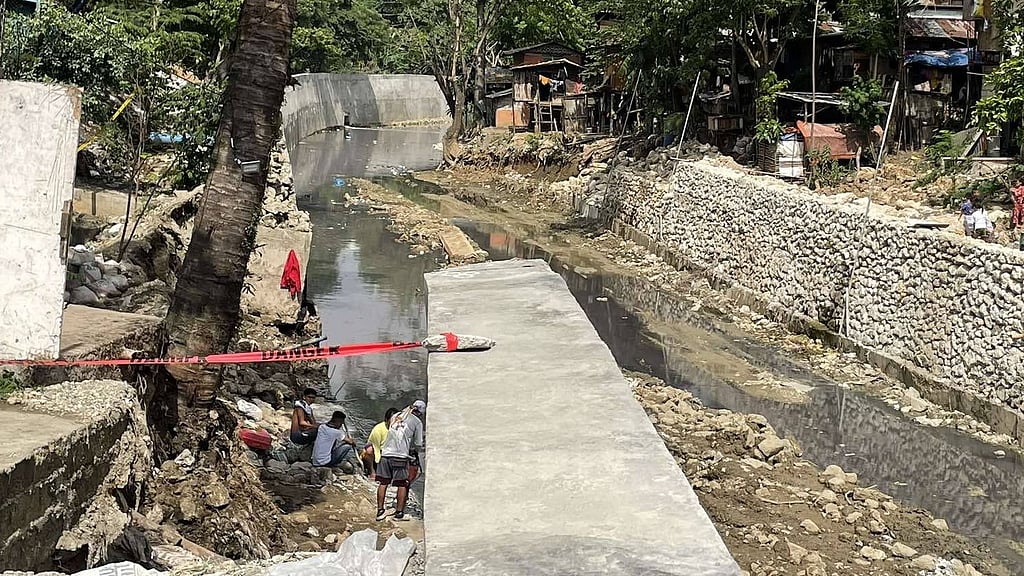 Section of Mandaue flood control project