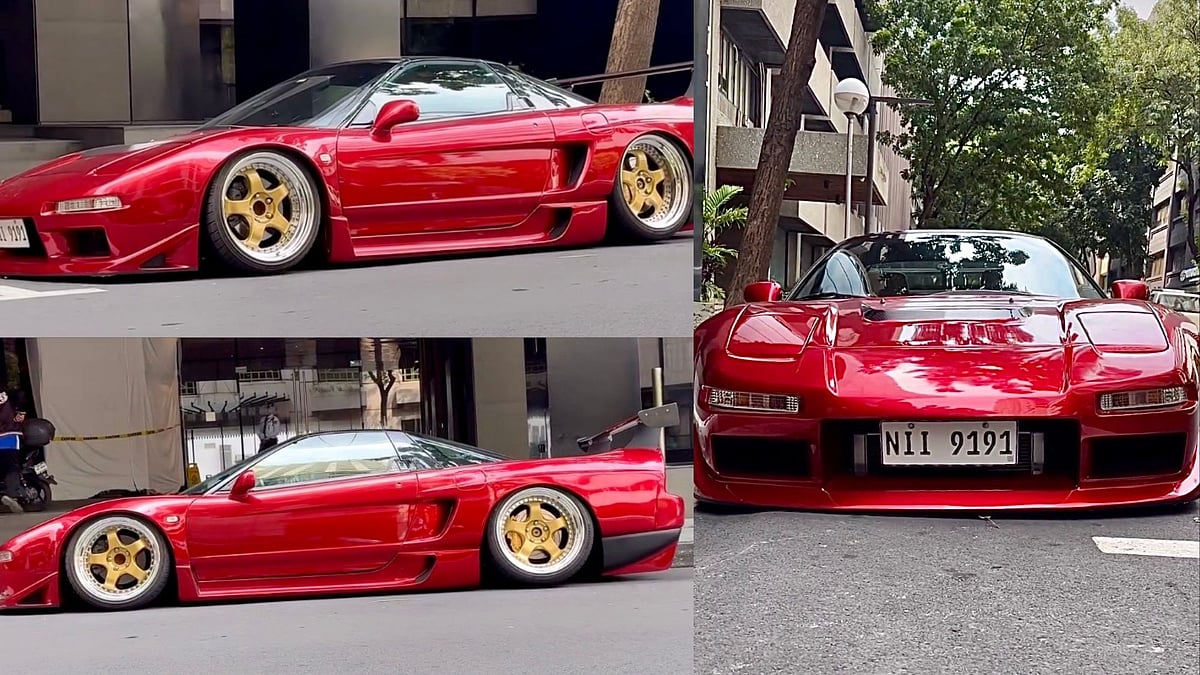 Angie Mead King’s Acura NSX catches fire along SLEX