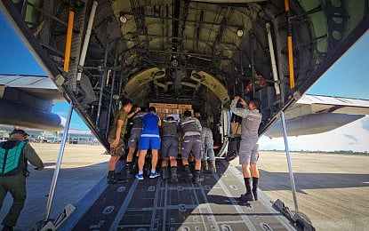 Air Force continues aid distribution