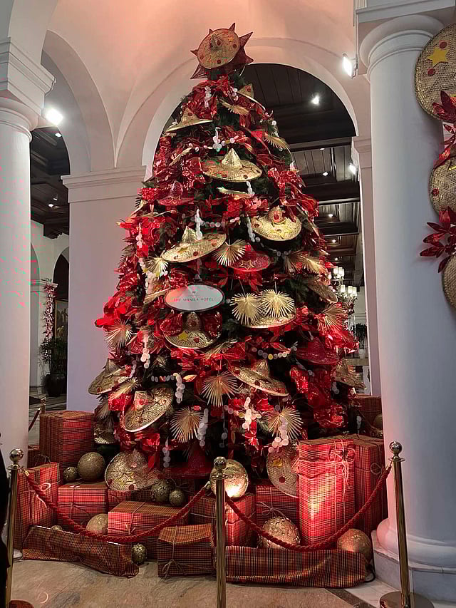 The salakot shines in Manila Hotel Christmas Tree