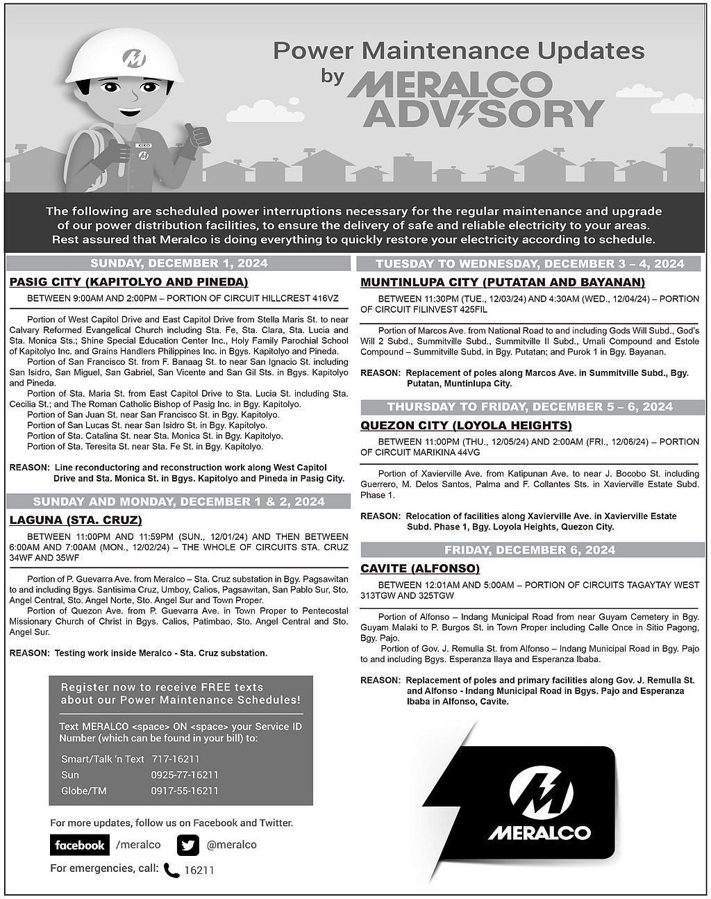 Meralco Advisory