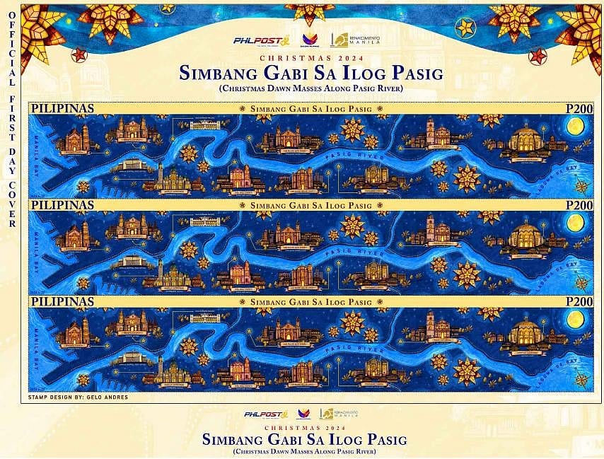 PHLPost Reveals World's Longest Christmas Stamp Featuring Simbang Gabi ...