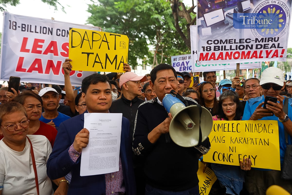 Ex-Congressman Erice Seeks Reconsideration in Comelec Case