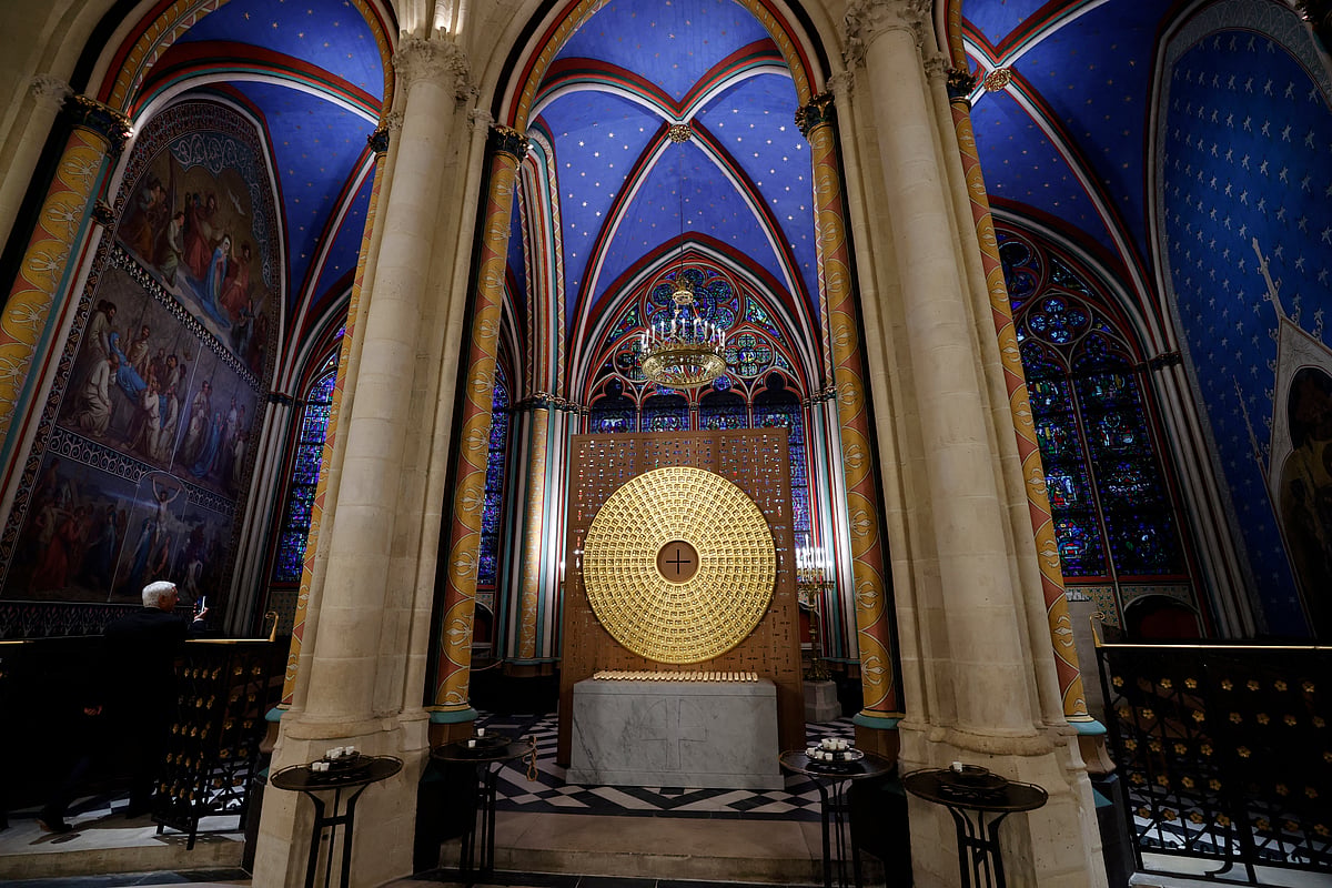 Notre Dame Cathedral Holds First Public Service After Five-Year Restoration
