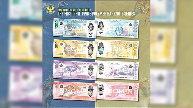 Phl polymer banknotes now cover all denominations