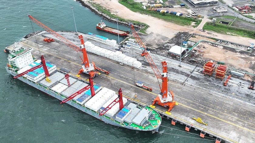 Indonesia port firm welcomes 1st ship