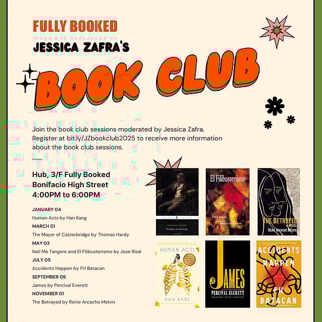 Join Fully Booked's Book Club with Jessica Zafra Starting January 2025