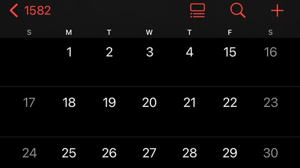 The calendar that jumped: How 11 days vanished in October 1582