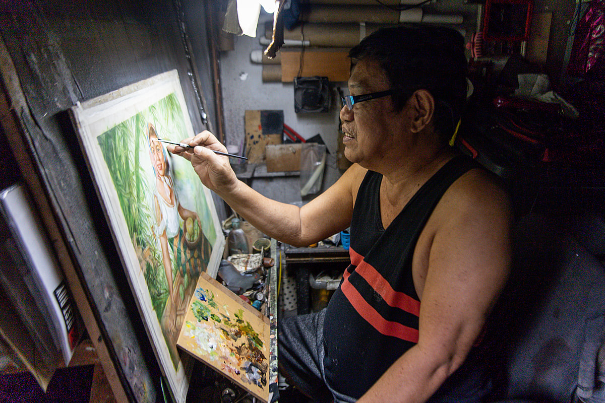 Manila artist recreates iconic paintings