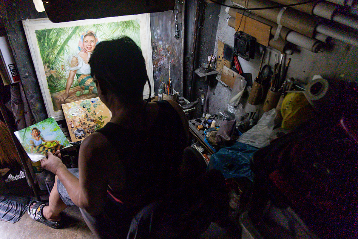 Manila artist recreates iconic paintings