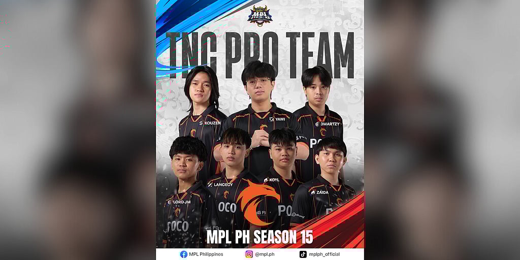 TNC Pro Team Revamps Roster for MPL PH Season 15 with New Additions