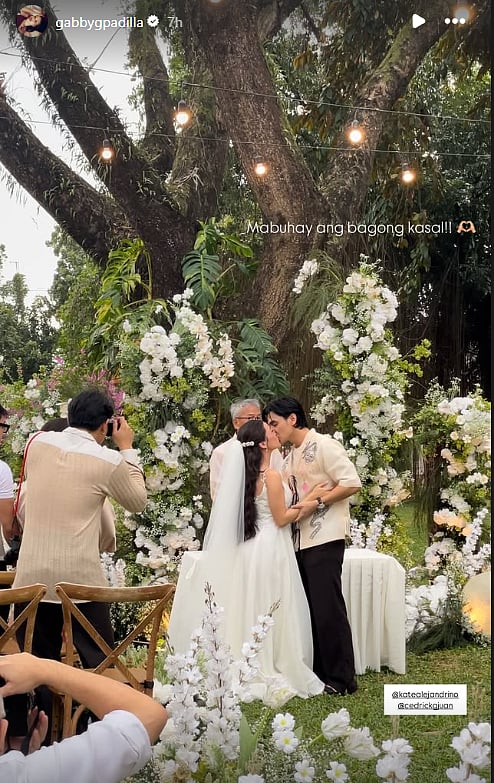 Cedrick Juan and Kate Alejandrino Celebrate Love in Intimate Garden Wedding