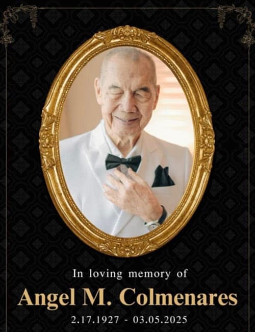 Angel Locsin’s dad Angel Colmenares passes away at 98