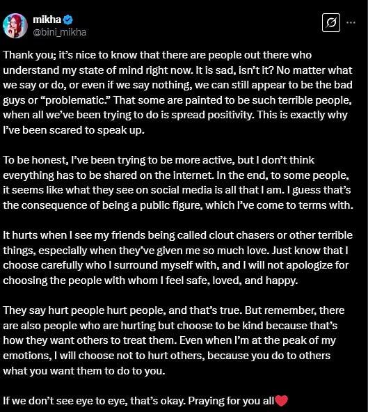 Mikha Lim Speaks Out on Public Scrutiny and Staying True to Herself
