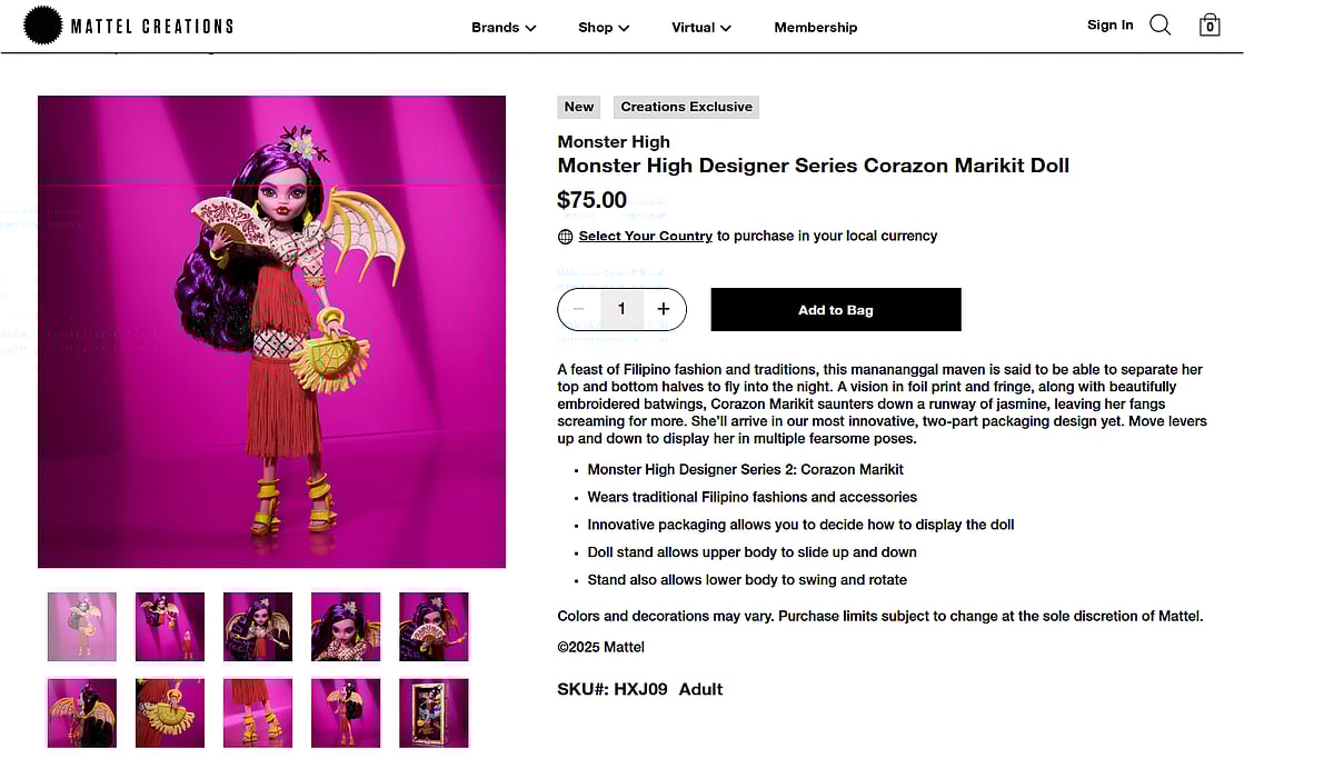 Mattel Launches Corazon Marikit Manananggal Doll: A Tribute to Filipino ...