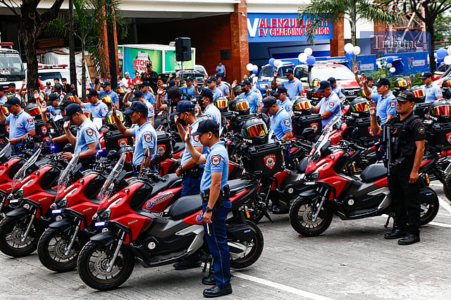 Valenzuela City police get new vehicles