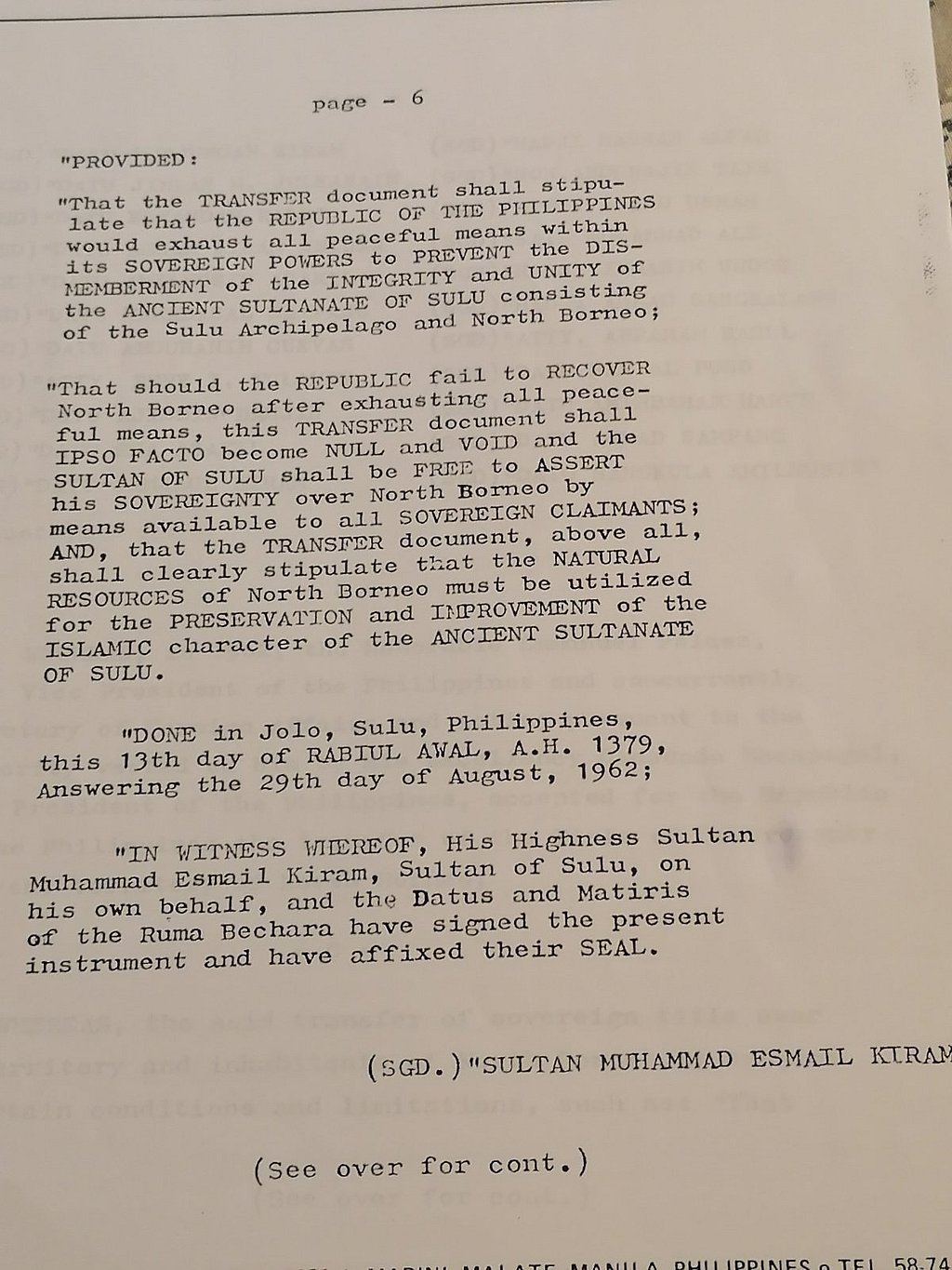 Sultanate of Sulu revokes Sabah sovereignty transfer to Philippines