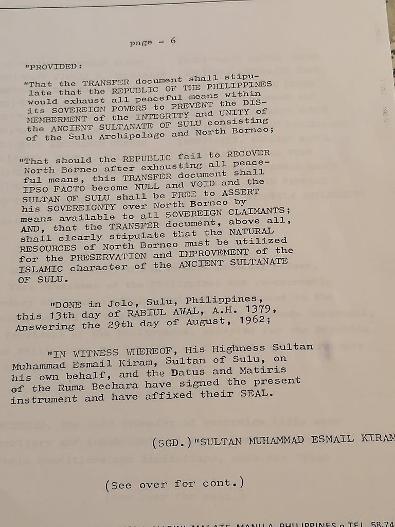 Sultanate of Sulu revokes Sabah sovereignty transfer to Philippines
