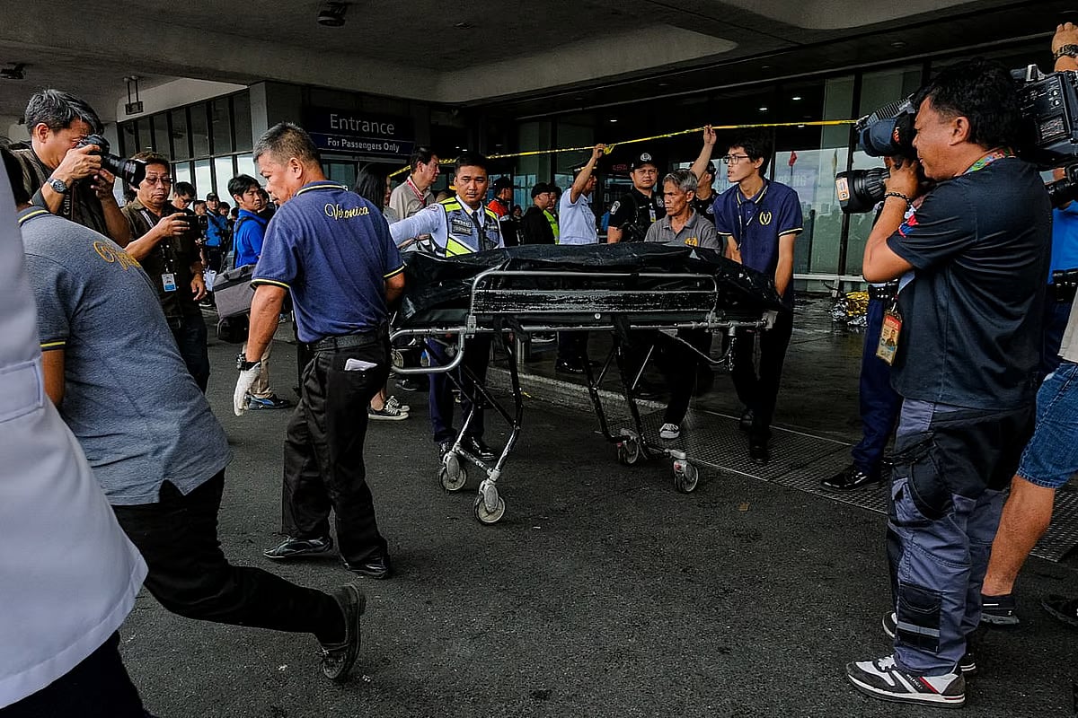 DMW aiding OFW after NAIA crash