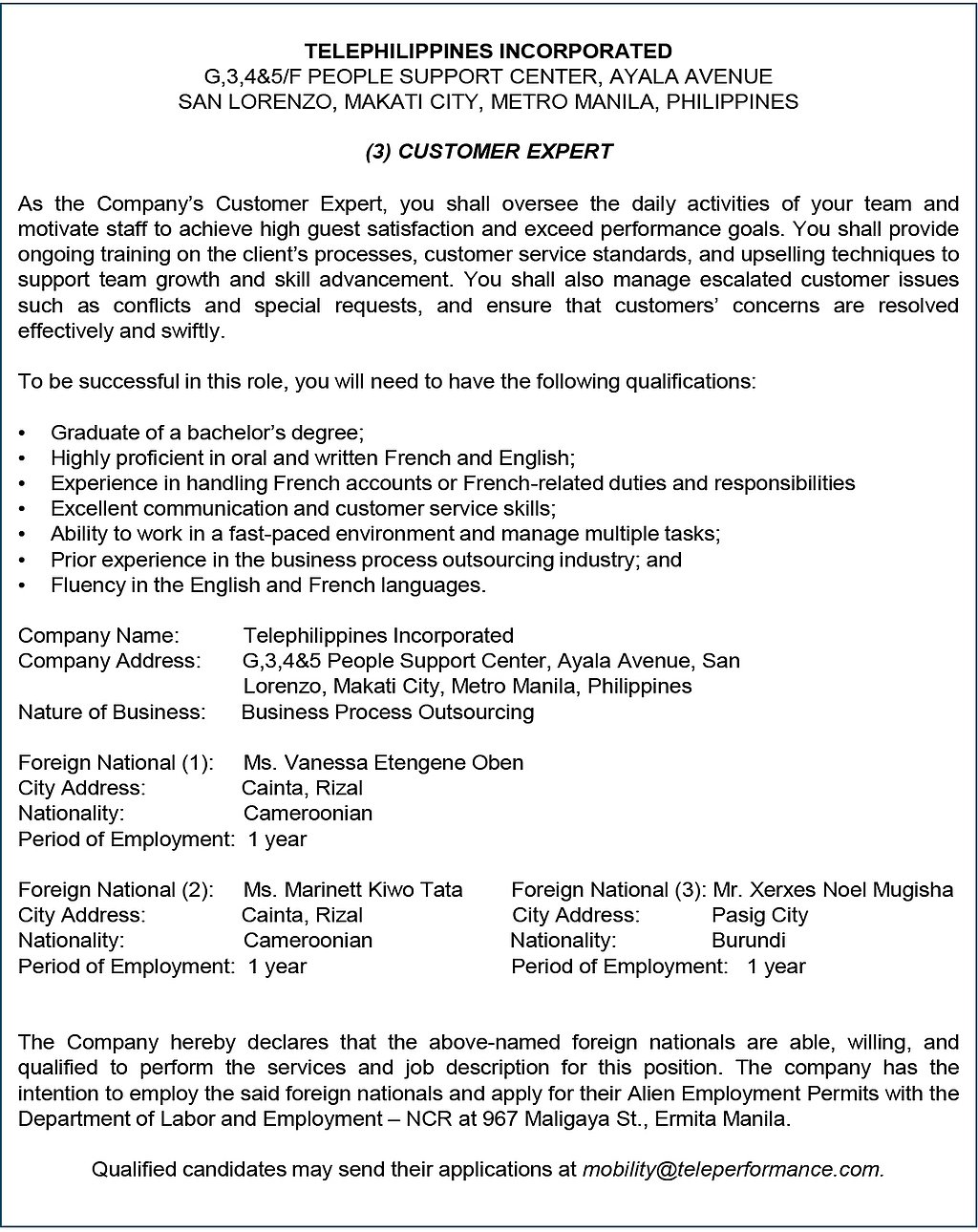 Telephilippines Incorporated