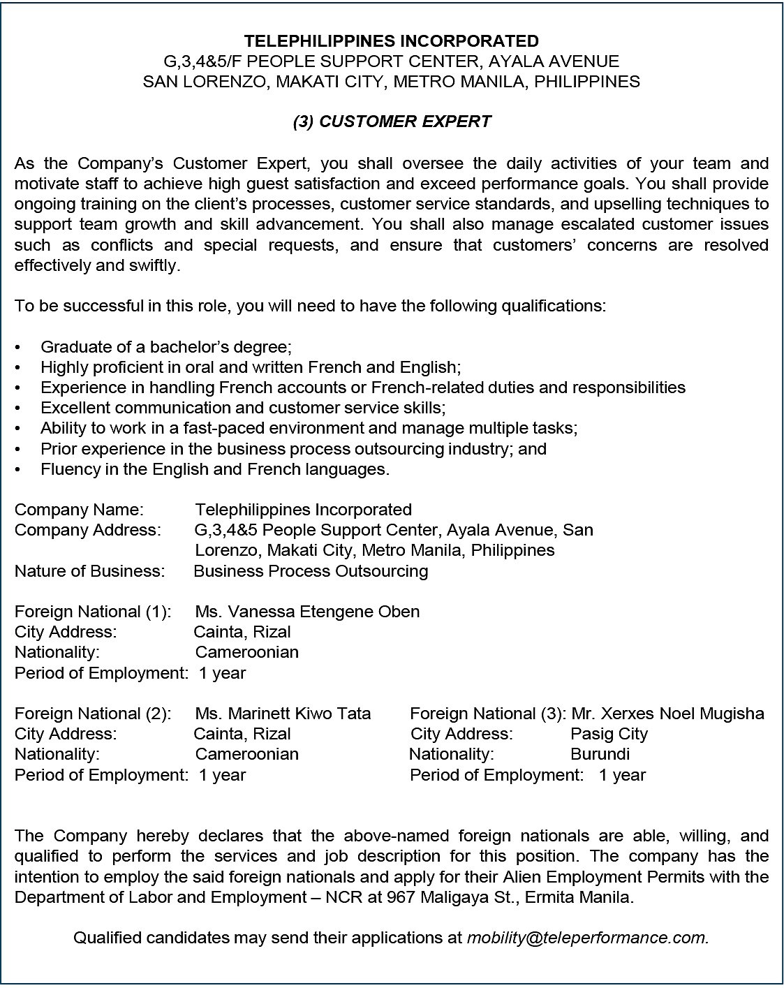 Telephilippines Incorporated