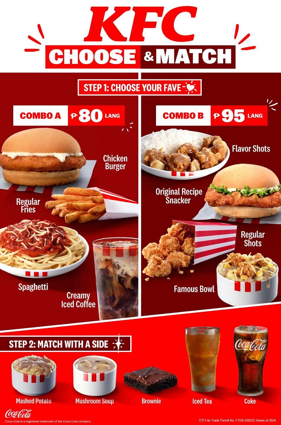 Create your perfect KFC combo with Choose and Match offer