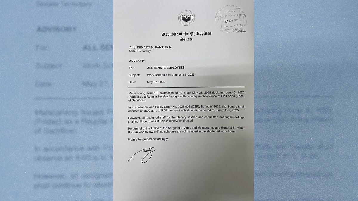 Senate declares June 6 holiday for Eid’l Adha observance