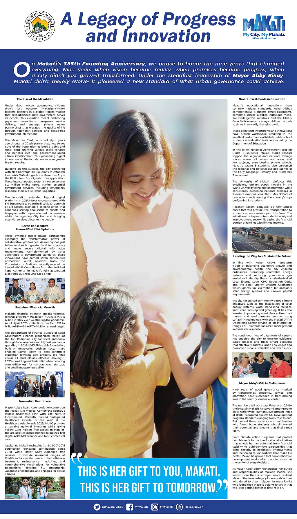 Mayor Abby: She listened, acted and delivered