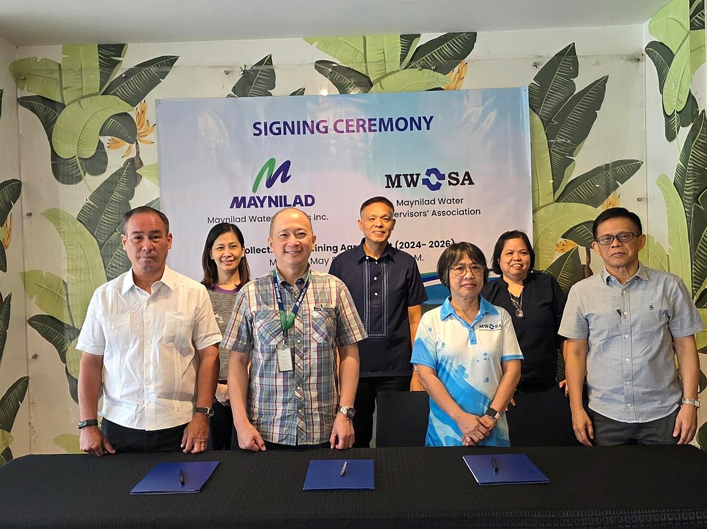 Maynilad signs new CBA with supervisors’ union