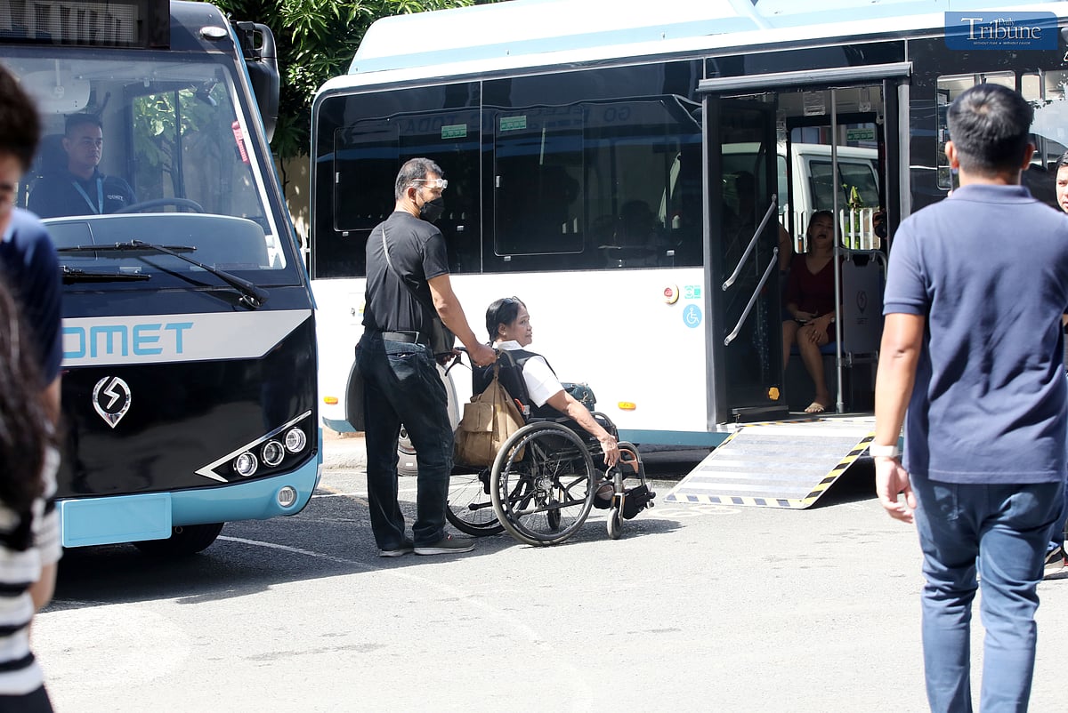 DSWD rolls out electric buses for PWD