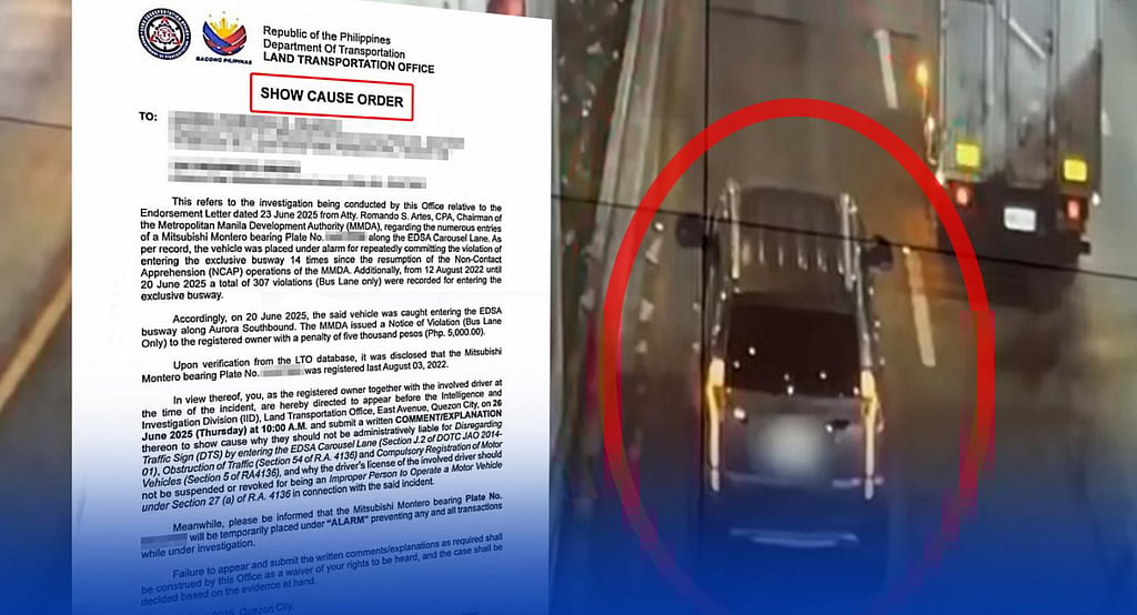 LTO summons ‘stubborn’ bus lane violator
