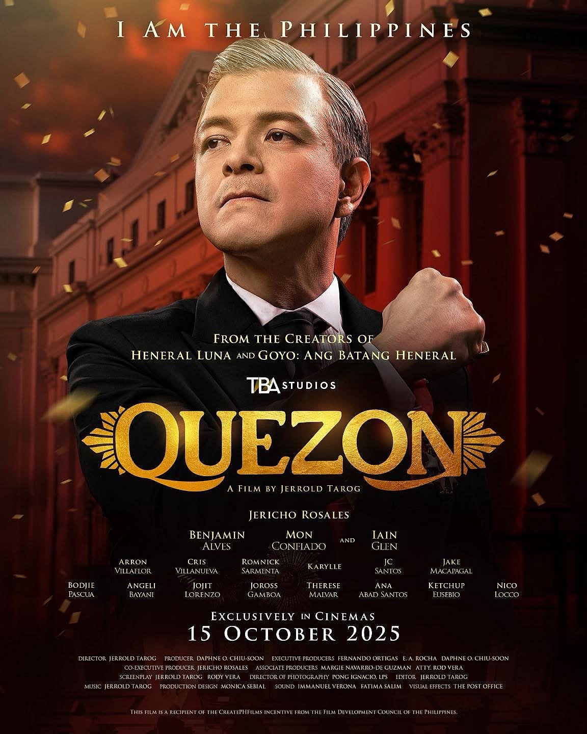 TBA Studios unveils official poster for 'Quezon' starring Jericho Rosales