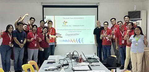 NutriAsia reaffirms food safety commitment with global certification