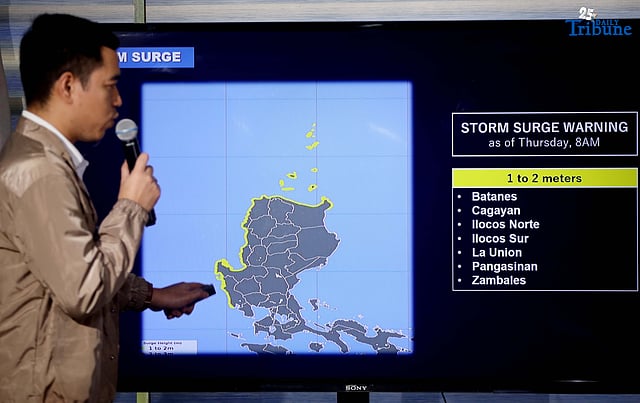 PAGASA warns of storm surges, flooding from Emong and Dante