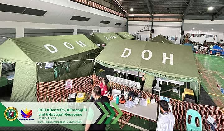 DOH sets up emergency medical tent in Pampanga after hospital closure