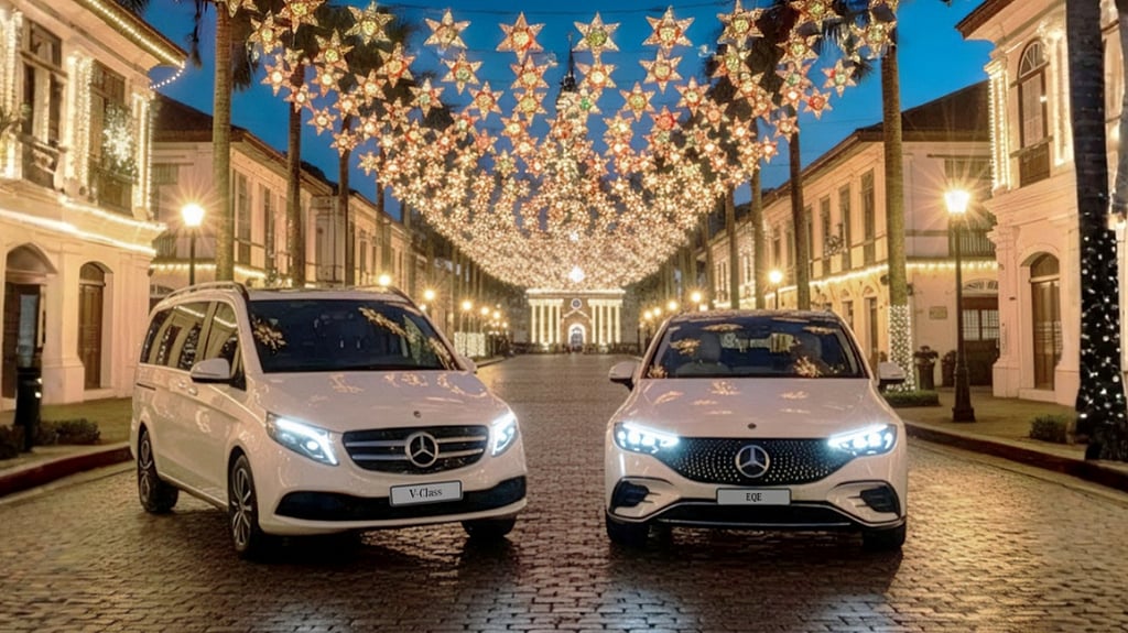 Holiday drive with Mercedes-Benz