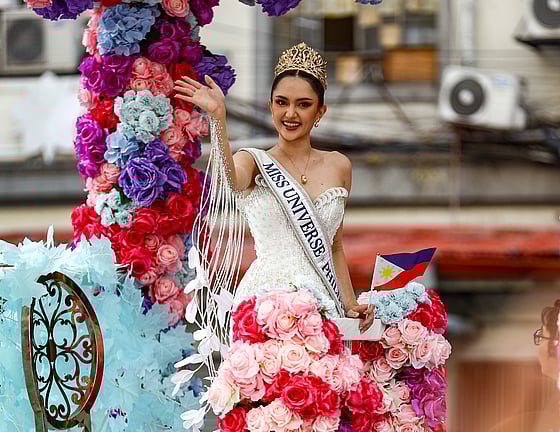 Miss Universe Athisa Manalo homecoming parade in Manila