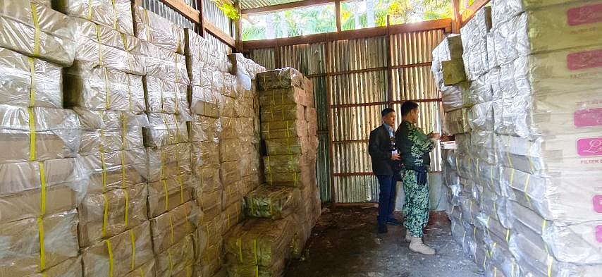 Lebak raid seizes P19.8M in smuggled goods, shabu