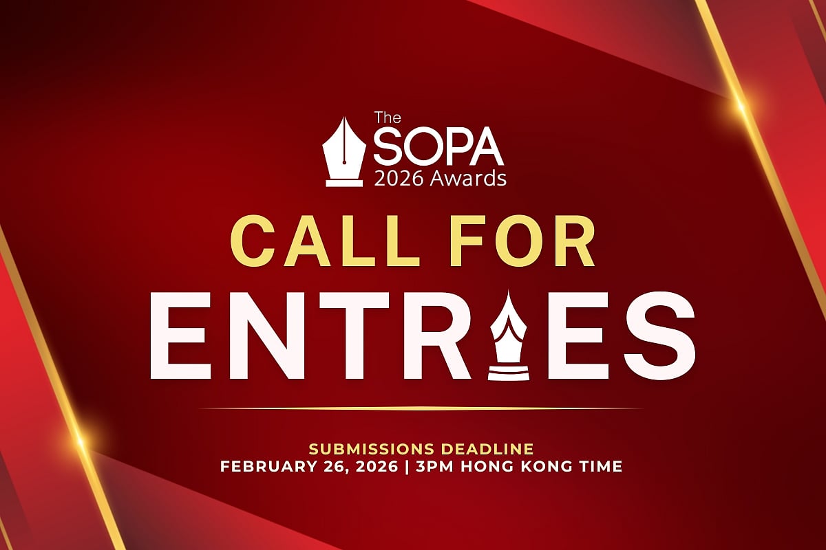 SOPA 2026 Journalism Awards now open for entries