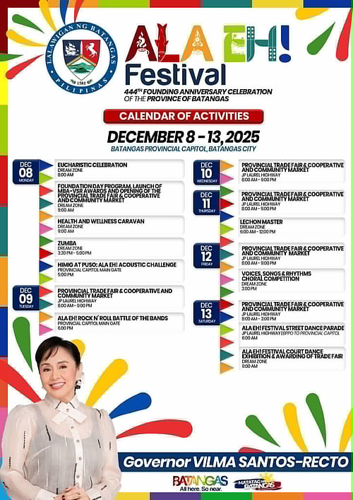 Batangas celebrated Ala Eh! Festival for 444th founding anniversary