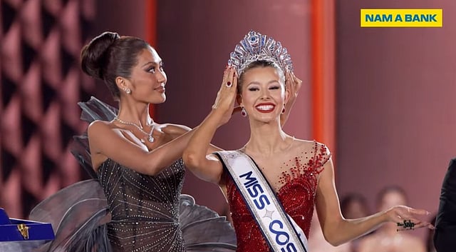Philippines’ Chelsea Fernandez Shines as 1st Runner-Up at Miss Cosmo 2025