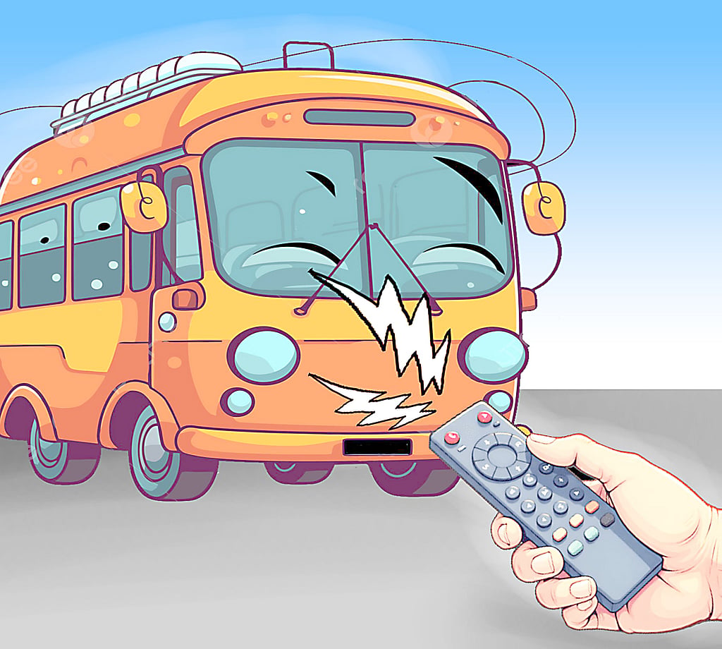 Chinese buses by remote