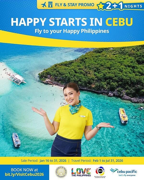 Cebu Pacific launches Cebu-focused travel deals with DOT, hotels