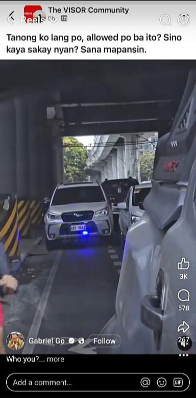LTO flags SUV driver over unauthorized blinker, bike lane abuse