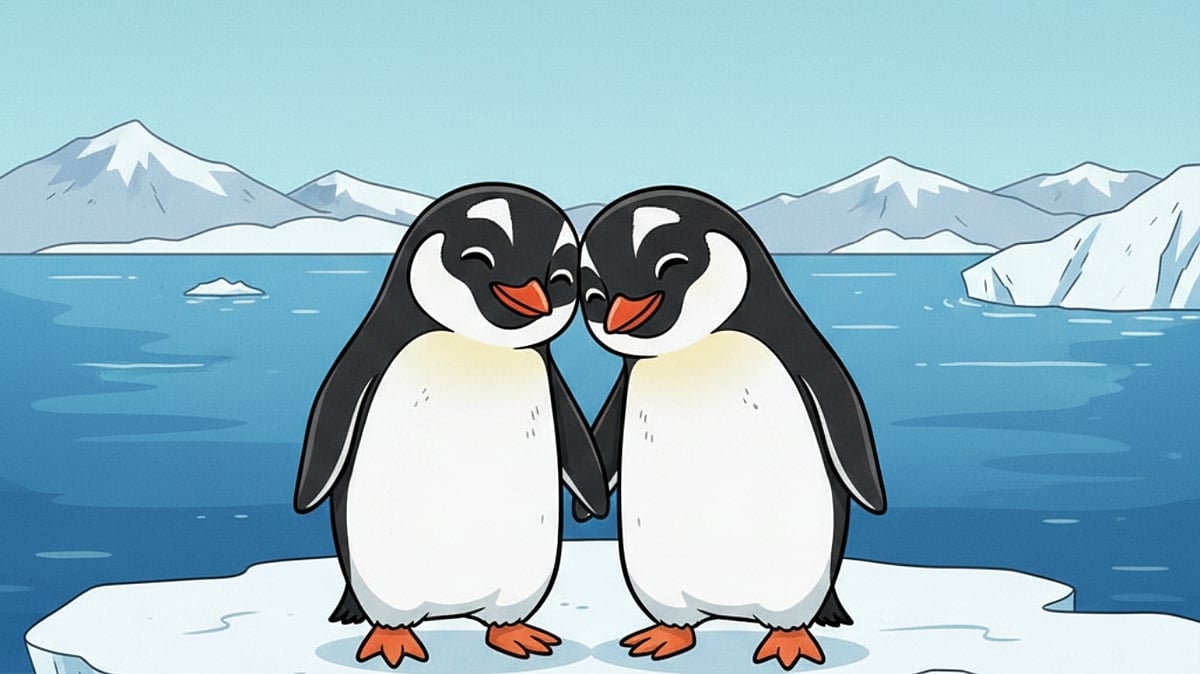 Penguins breed early