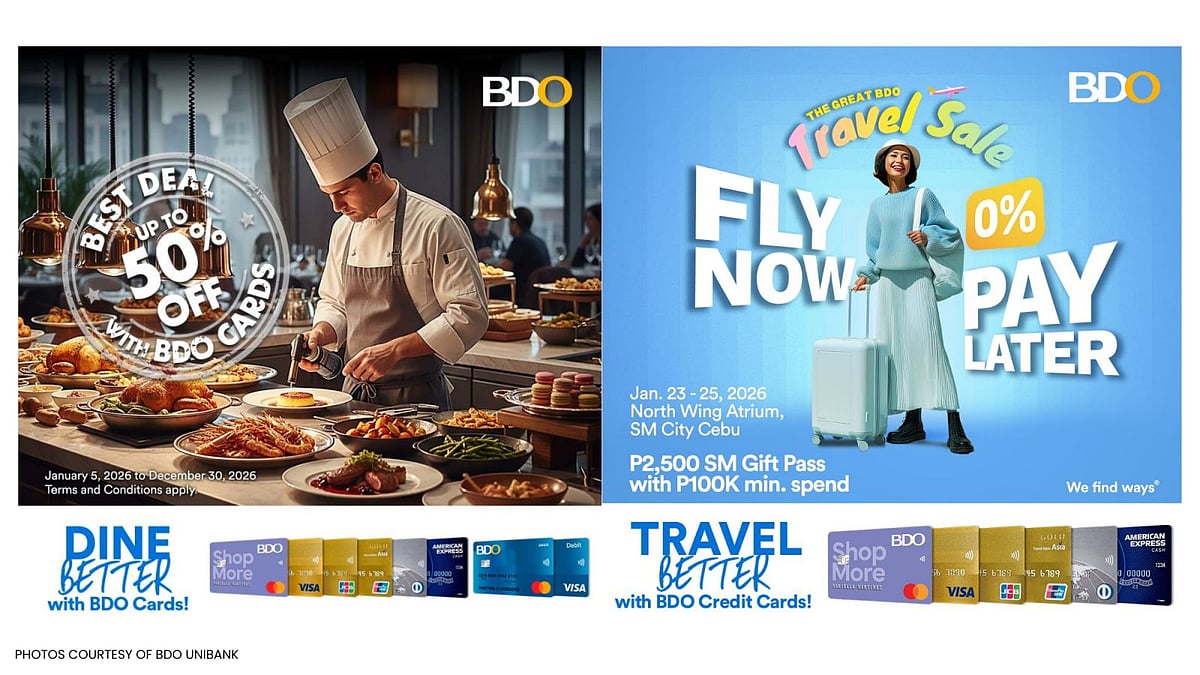 BDO cards unlock dining deals, travel perks to kick off 2026
