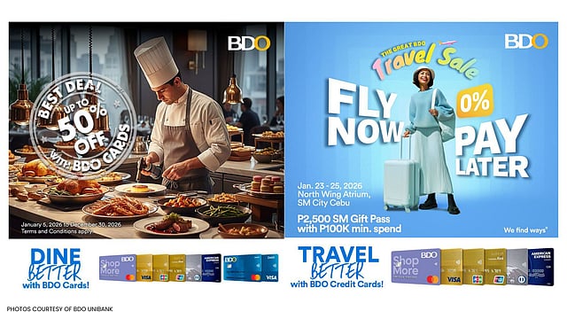 BDO cards unlock dining deals, travel perks to kick off 2026