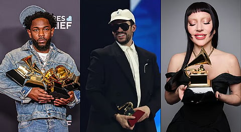 Early wins for Kendrick Lamar, Bad Bunny, Lady Gaga as Grammys 2026 begins